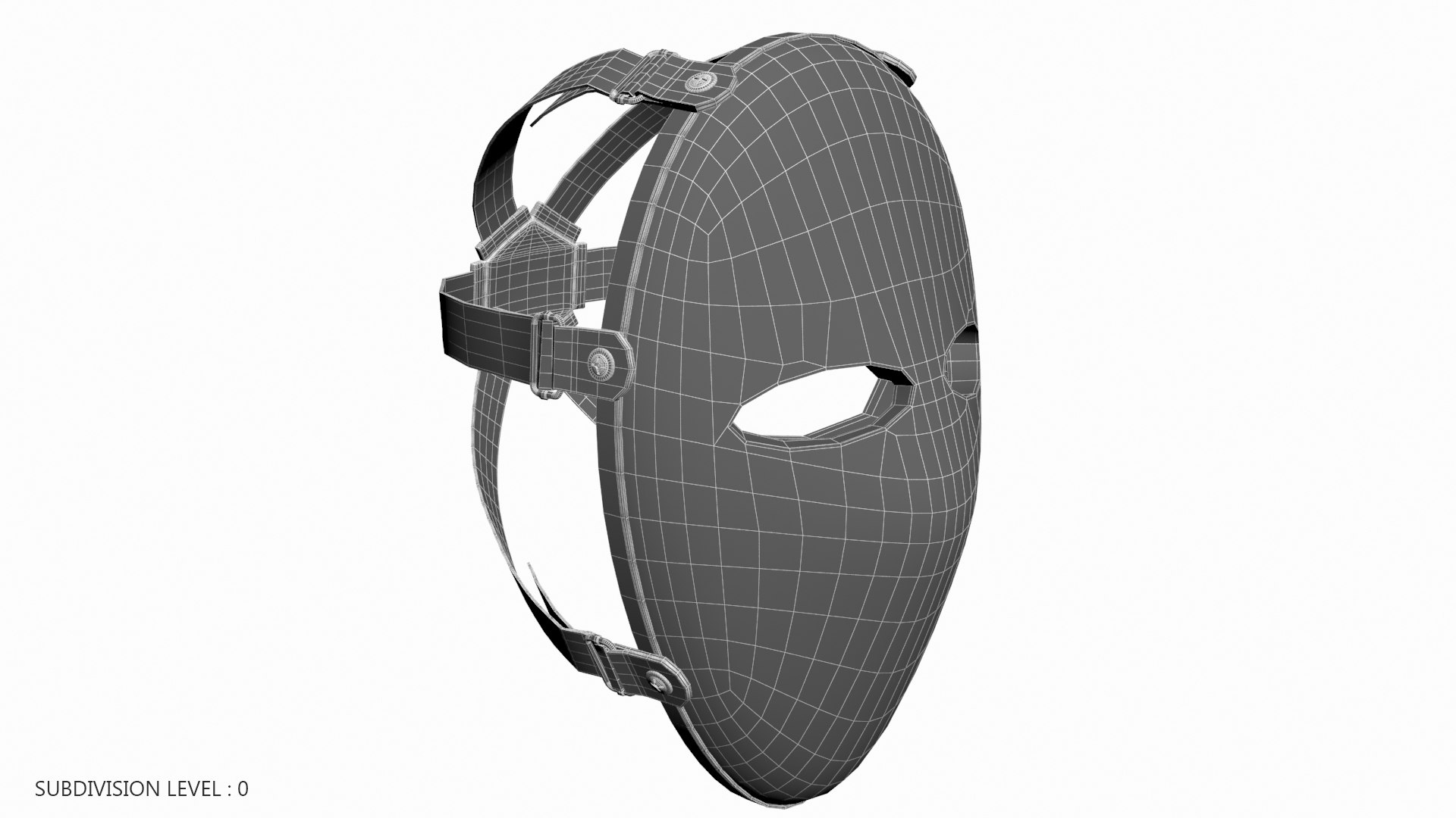 Ballistic Bulletproof Mask 3D Model - TurboSquid 1493875