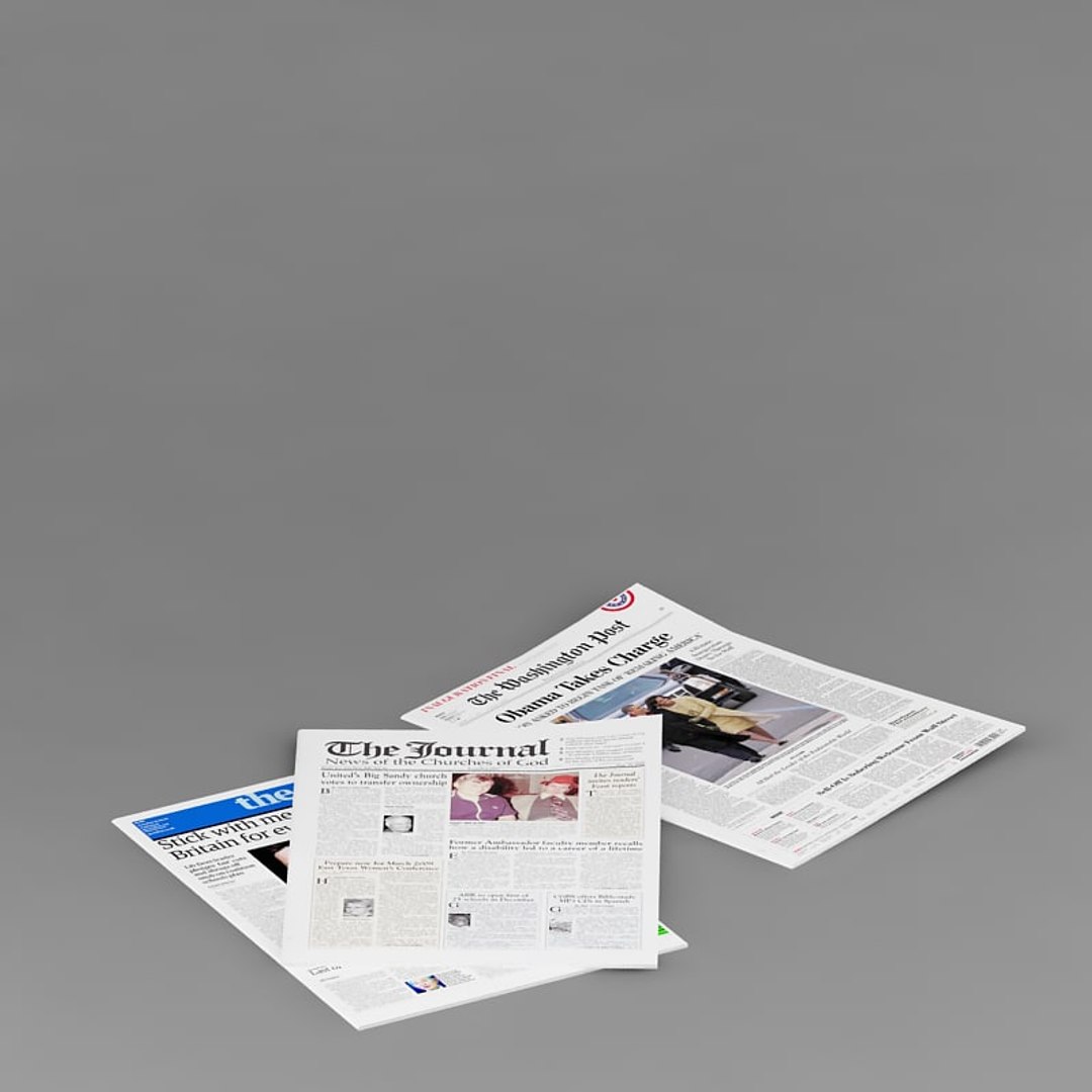 3d Model Newspaper