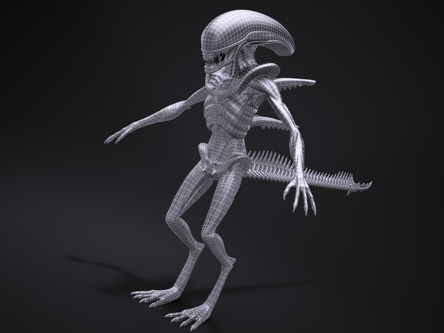 Alien xenomorph 3D model - TurboSquid 1216136