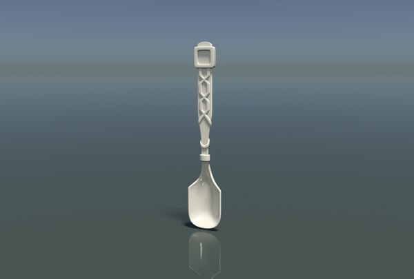 3D spoon teaspoon model - TurboSquid 1187589
