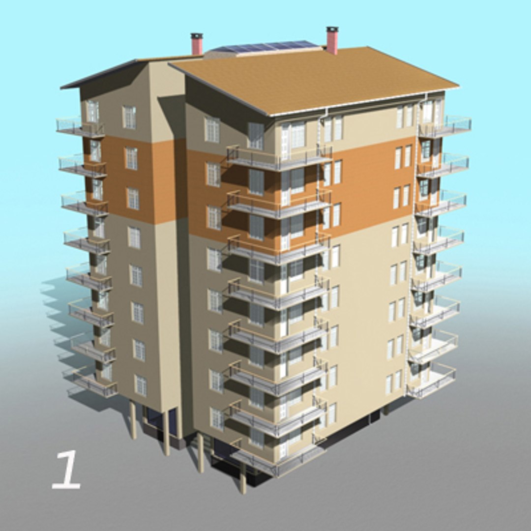 3d Building Houses