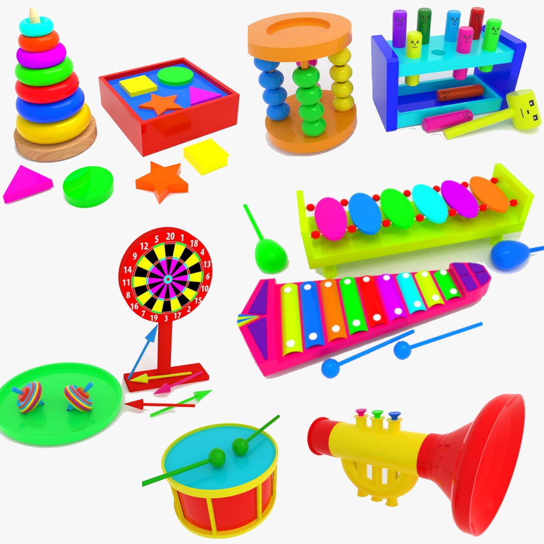 3D Baby Toys Collection 3D Model Model - TurboSquid 1870067