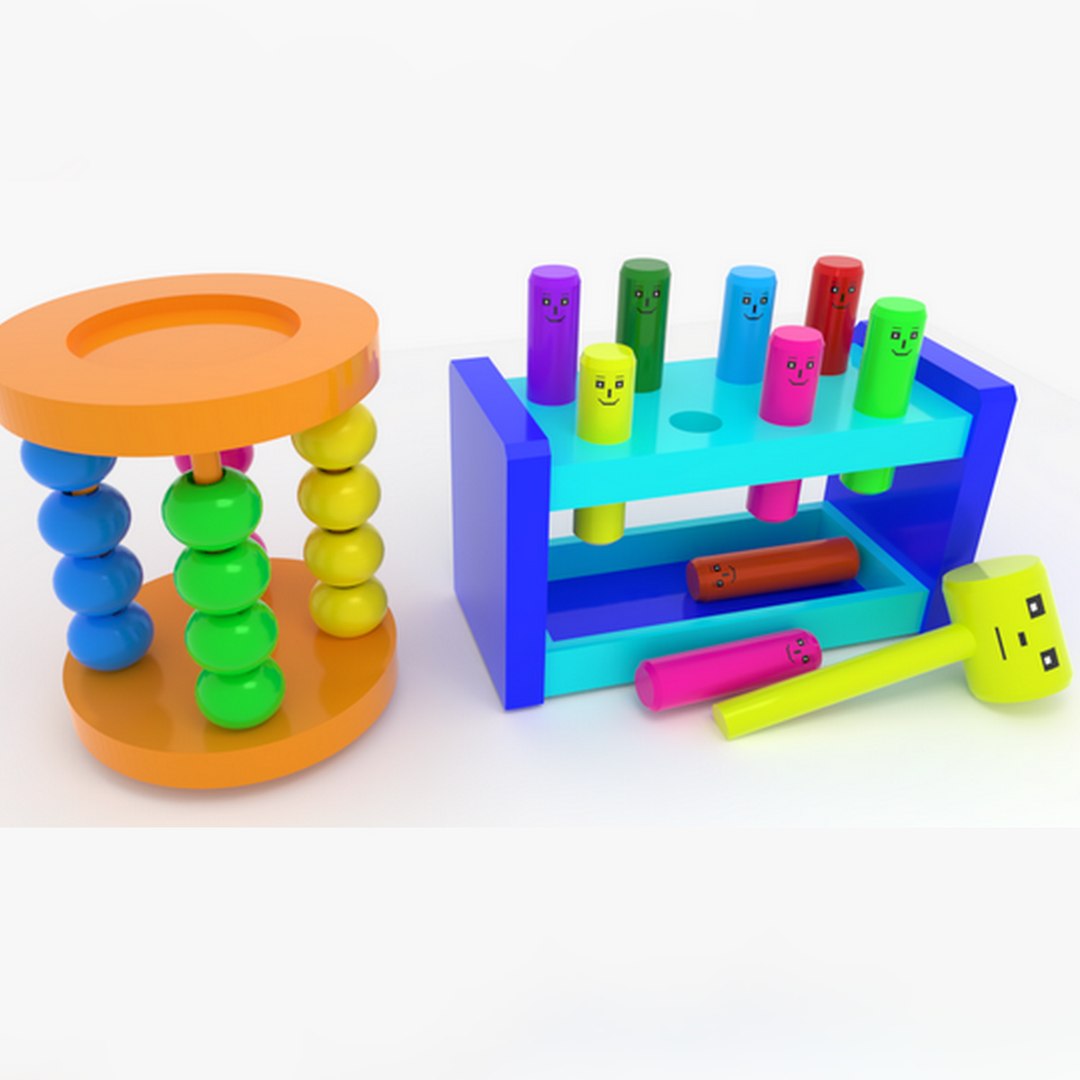 3D Baby Toys Collection 3D Model Model - TurboSquid 1870067