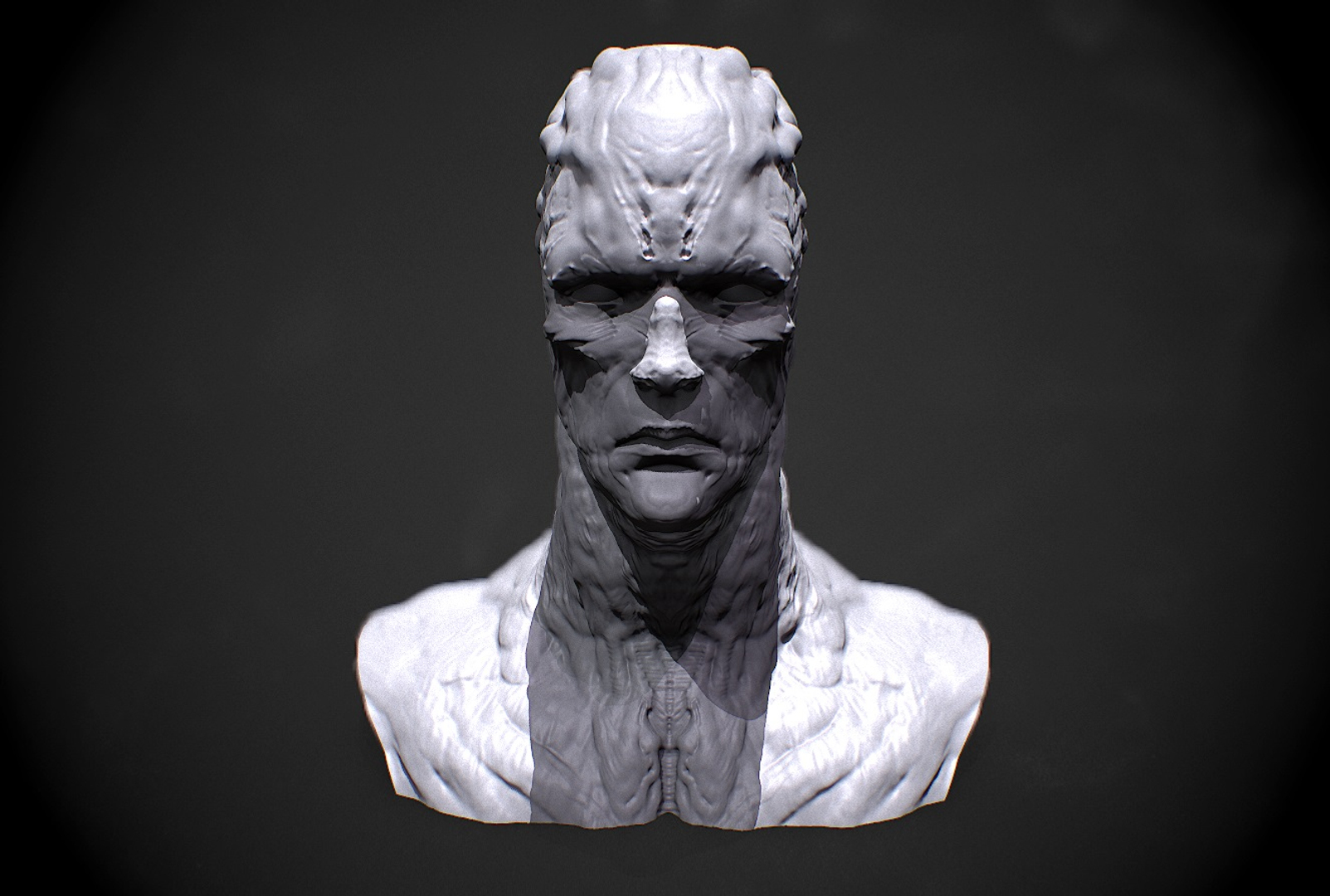 Highpoly creature bust 3D model - TurboSquid 1185967