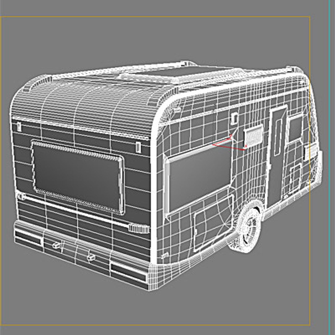 Camper Caravan 3d Model