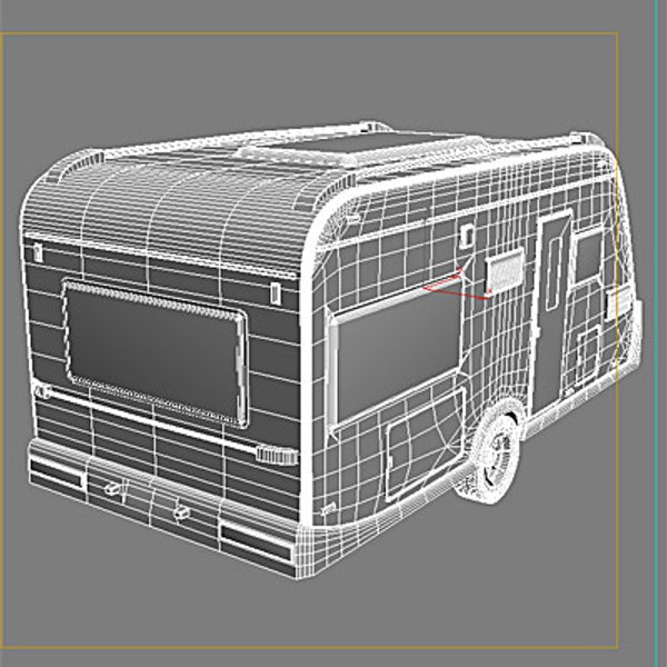camper caravan 3d model