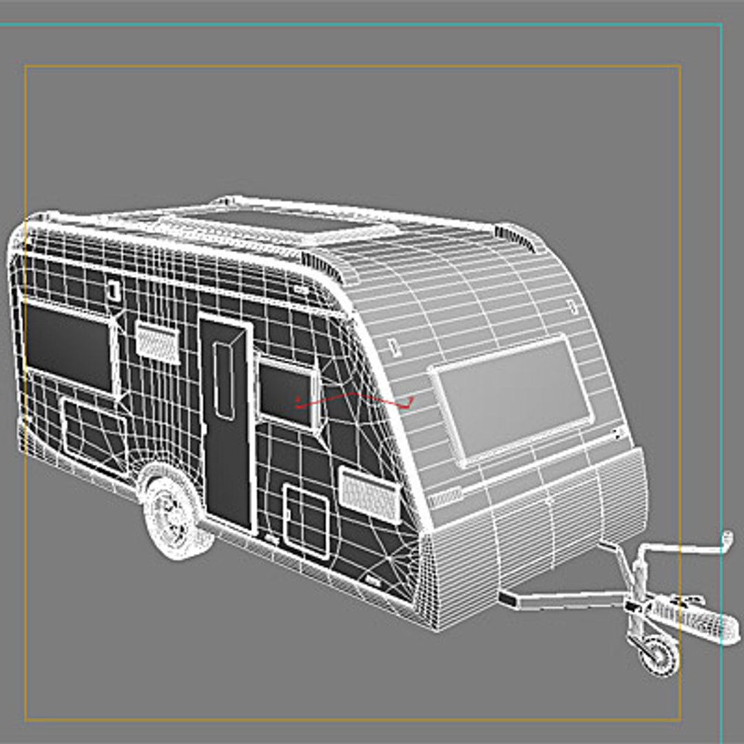 Camper Caravan 3d Model