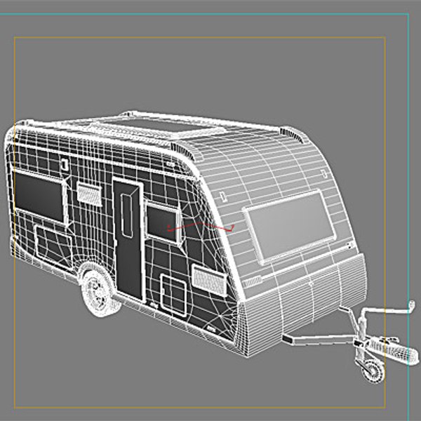 camper caravan 3d model