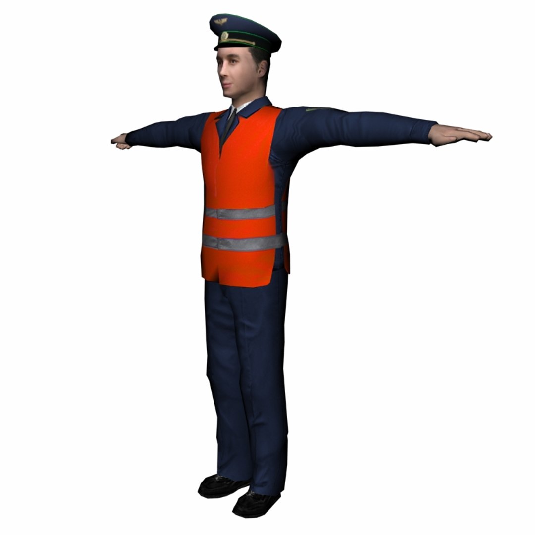 3dsmax Railwayman Railroader