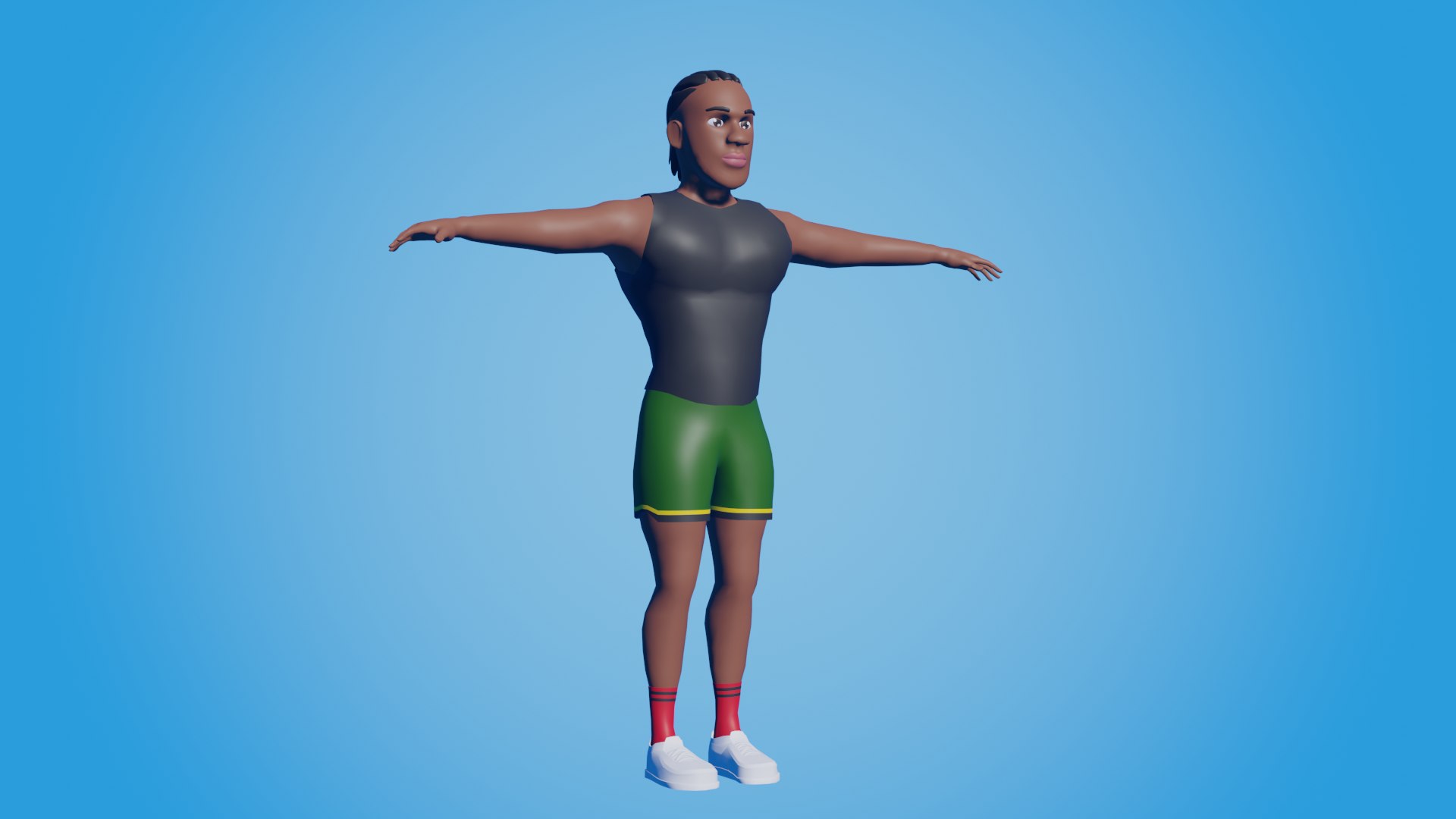 Sportsman GYM Guy Character 3 Model - TurboSquid 1916363