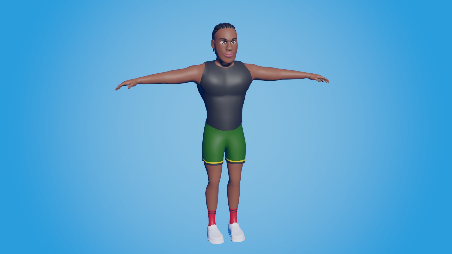 Sportsman GYM Guy Character 3 Model - TurboSquid 1916363