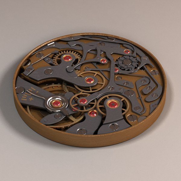 3d model watch mechanism