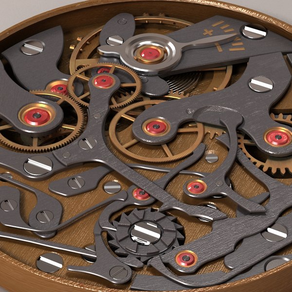 3d model watch mechanism