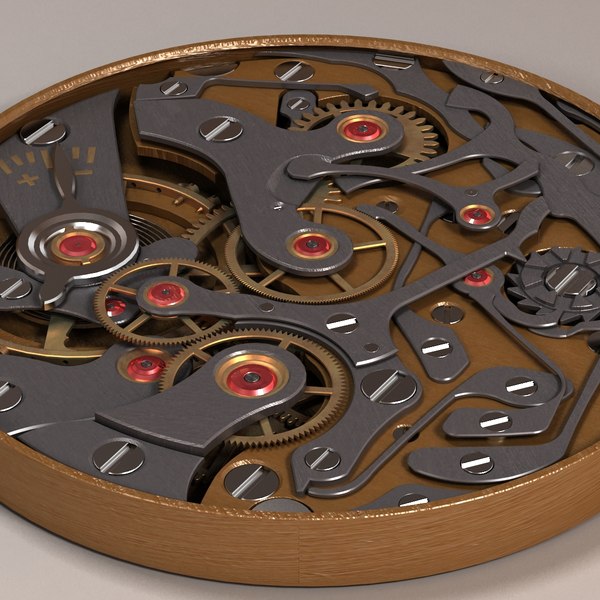 3d model watch mechanism
