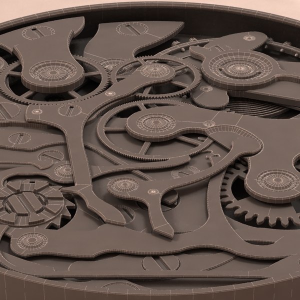 3d model watch mechanism