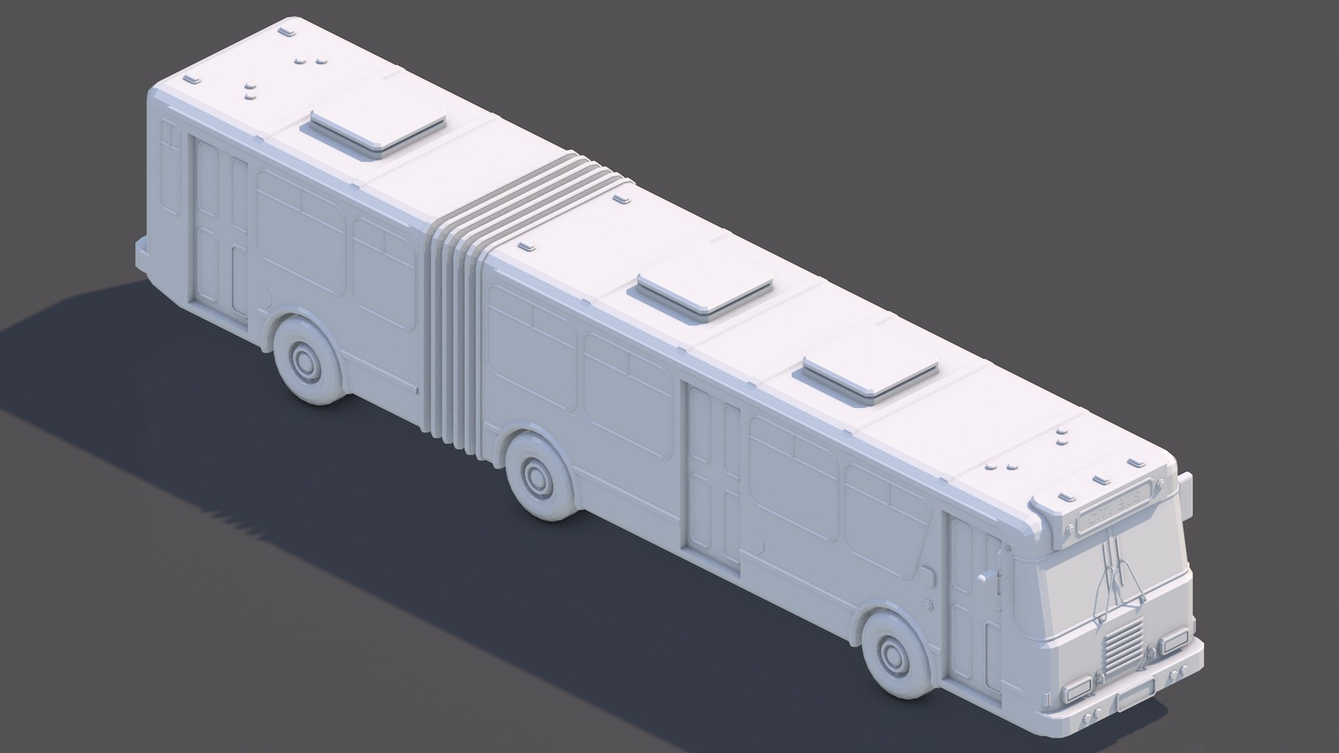 3D Model City Bus Long - TurboSquid 2147905