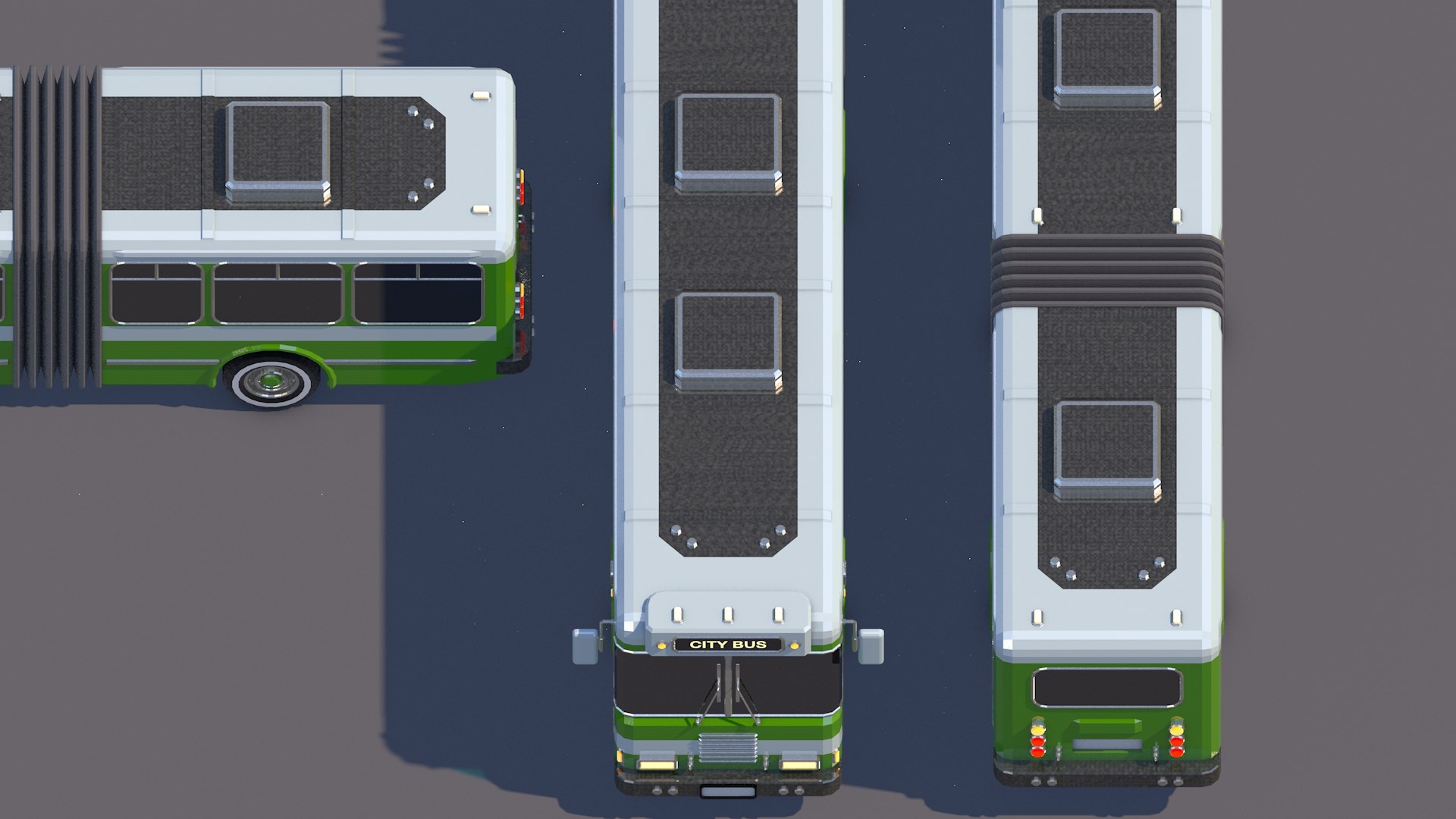 3D Model City Bus Long - TurboSquid 2147905