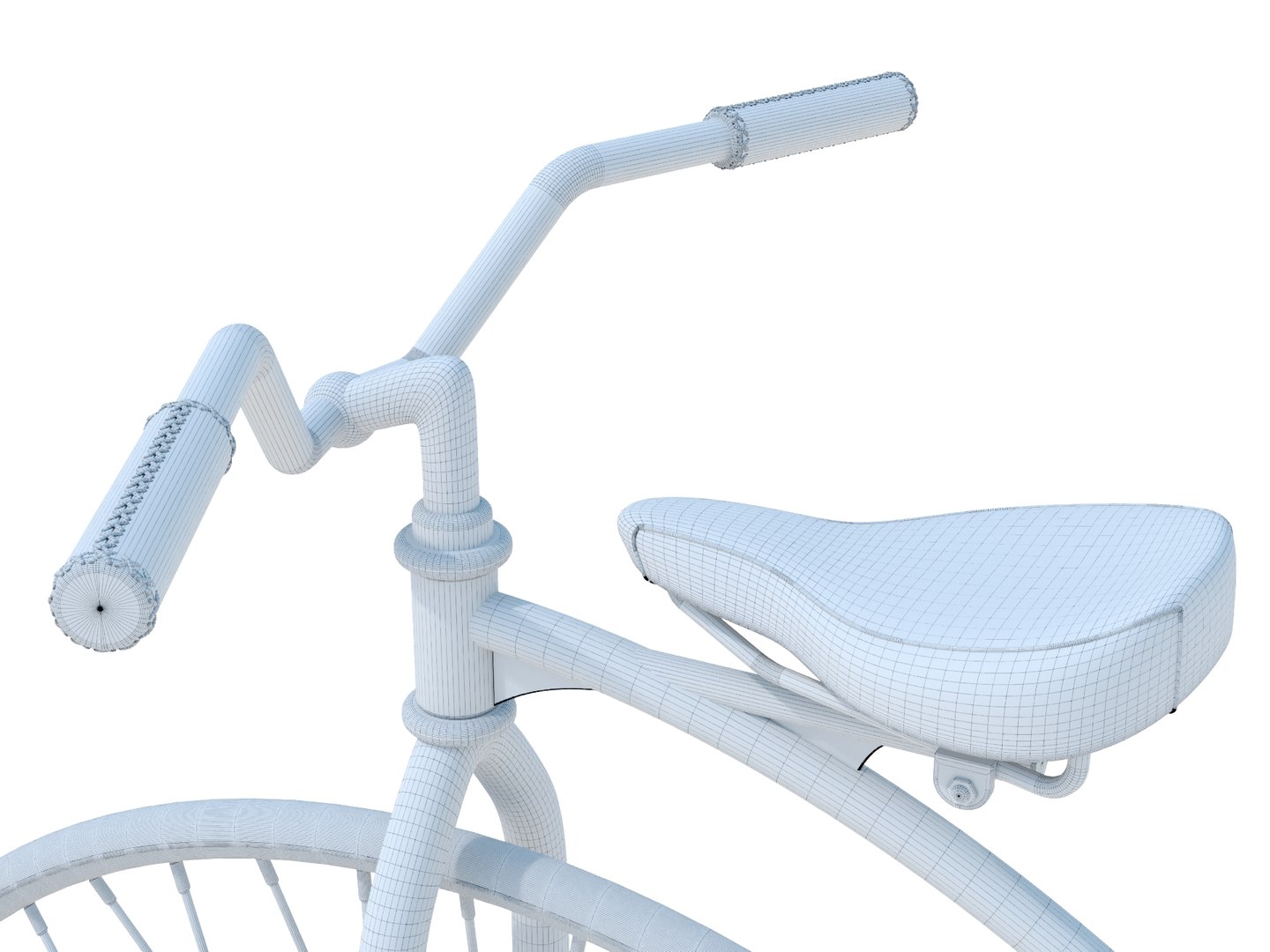 3D BICICLETA ANTIGA VELOCIPEDE SHAKEBONE PENNY FARTHING Model ...