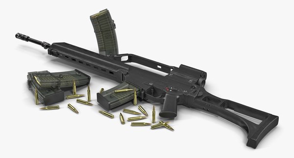 3d model assault rifle hk g36