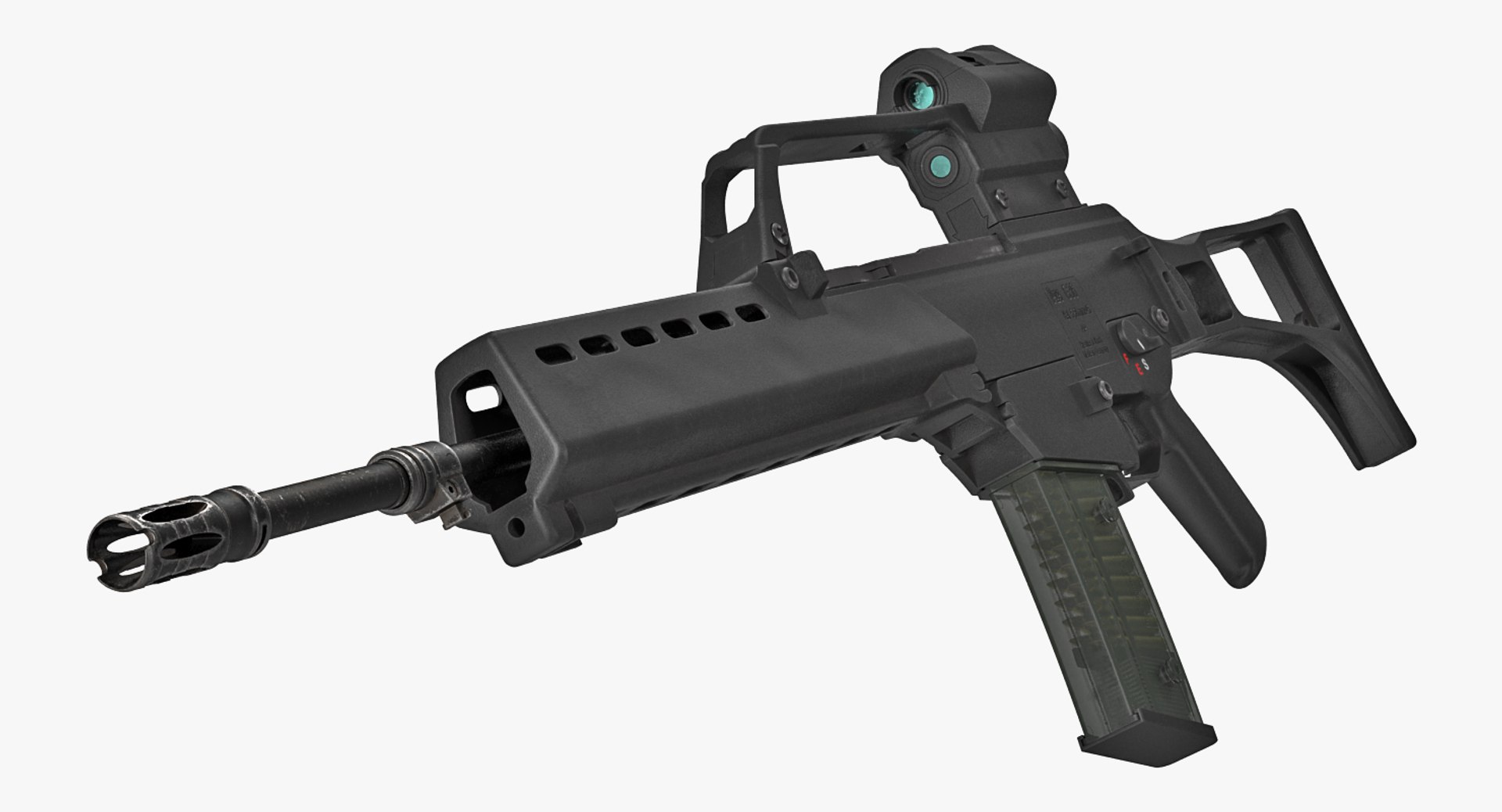 3d Model Assault Rifle Hk G36