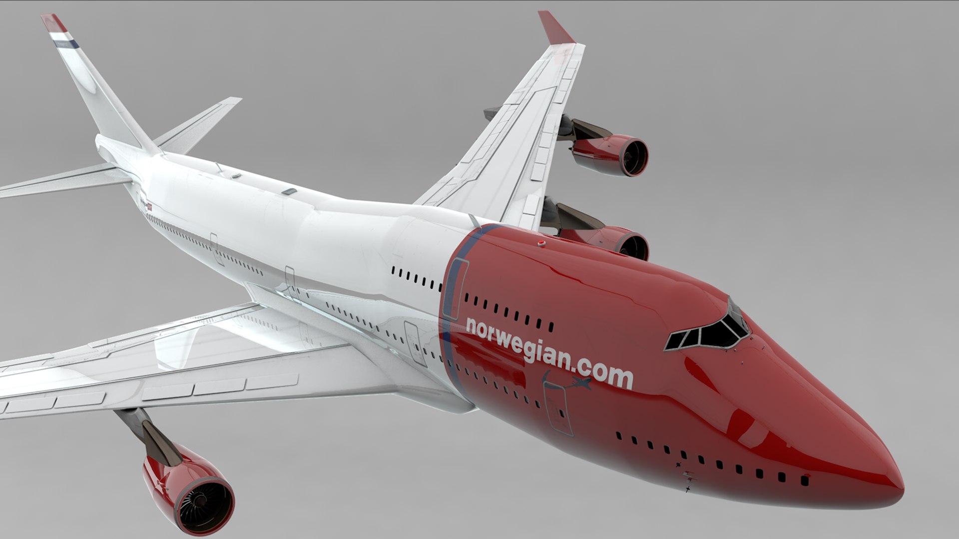 3D Boeing 747 Norwegian Air - TurboSquid 1605046