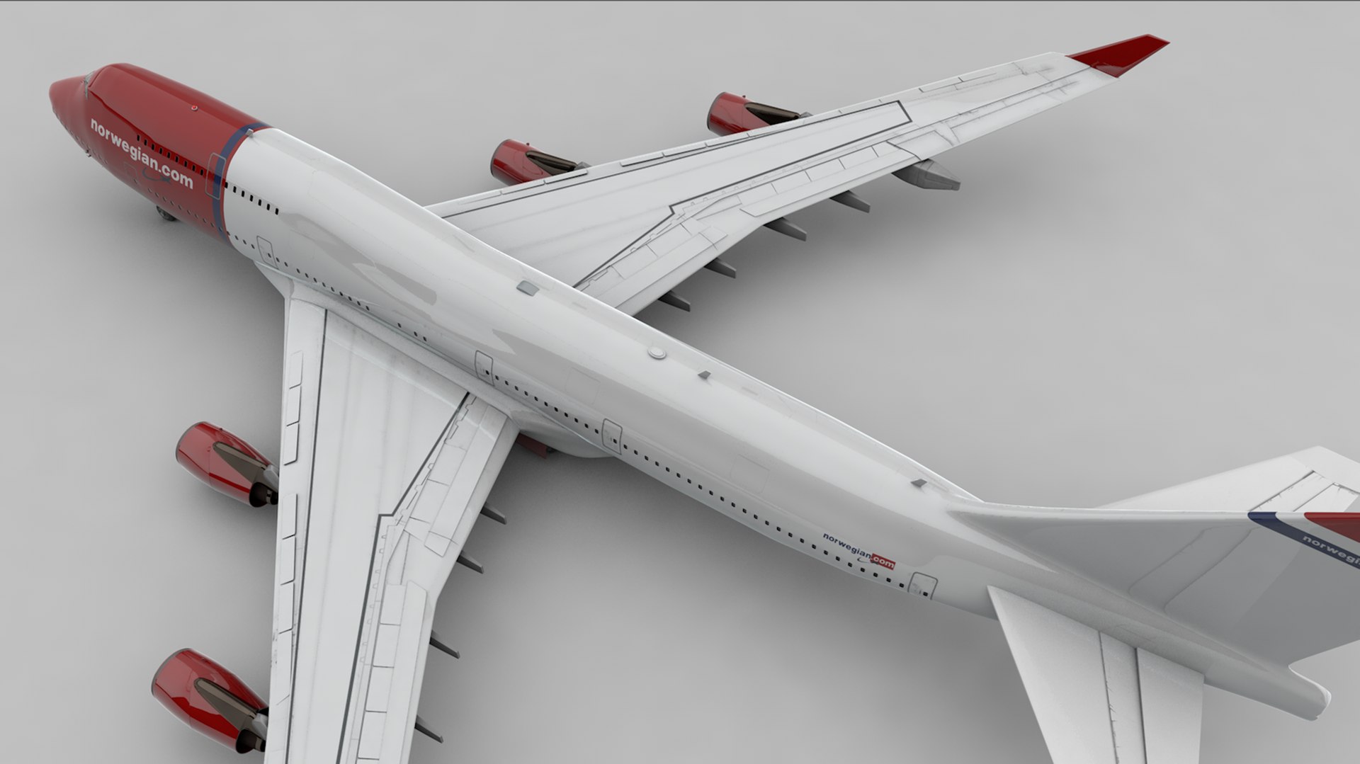 3D Boeing 747 Norwegian Air - TurboSquid 1605046