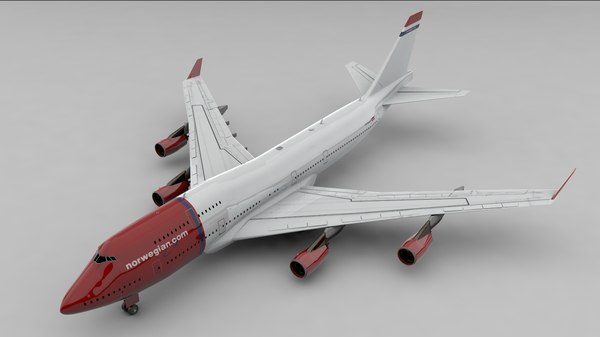 3D boeing 747 norwegian air - TurboSquid 1605046