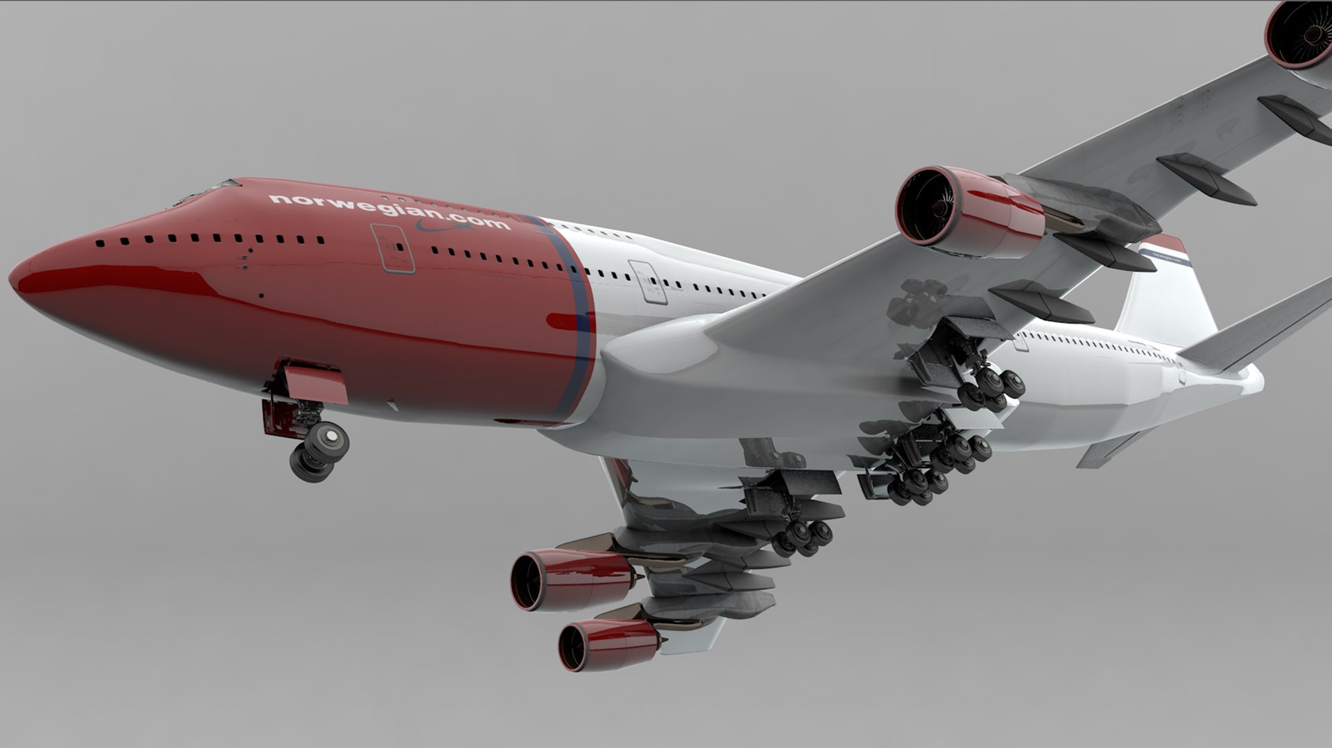3D Boeing 747 Norwegian Air - TurboSquid 1605046