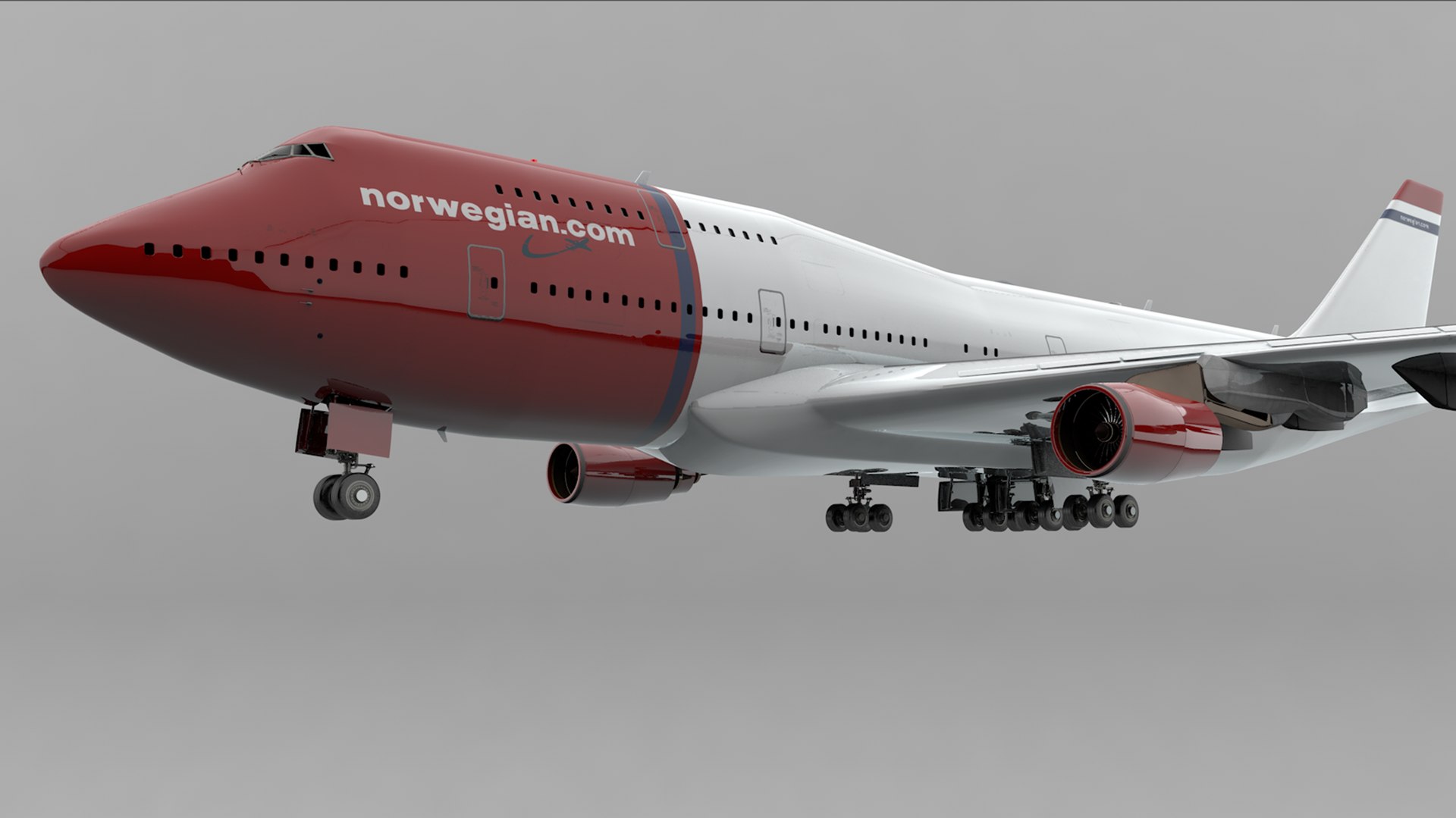 3D Boeing 747 Norwegian Air - TurboSquid 1605046