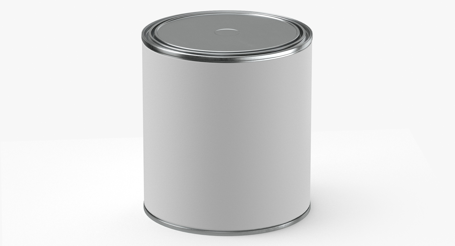 Paint Can Size 02 White Clean And Generic Label 3D - TurboSquid 2109507