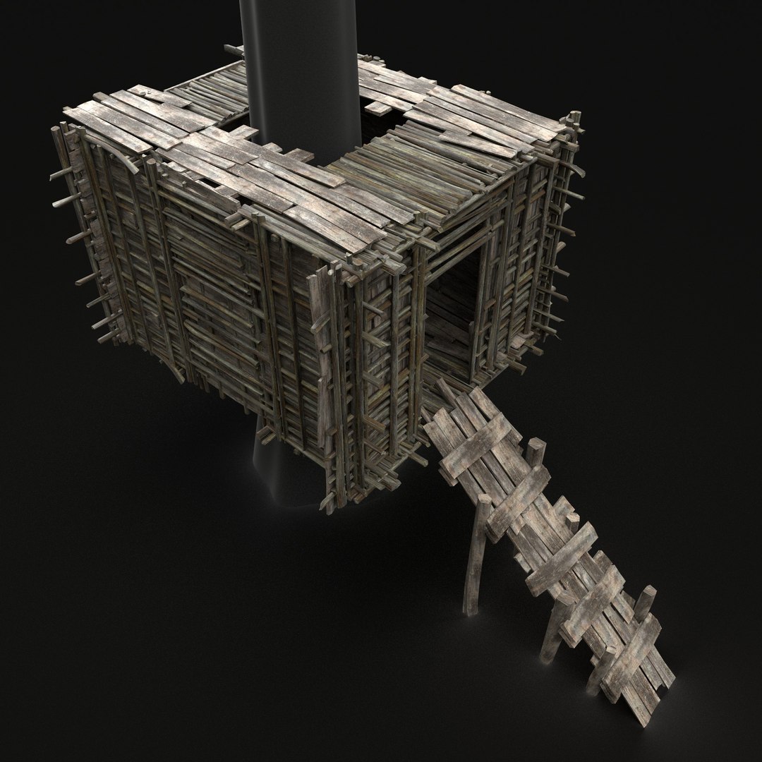 Tree Wooden Platform 3D Model - TurboSquid 1679008