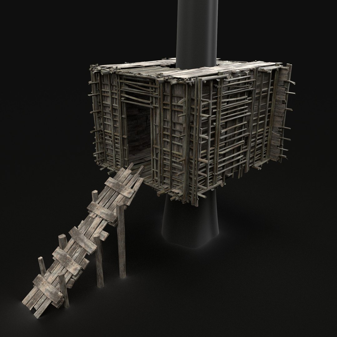 Tree Wooden Platform 3D Model - TurboSquid 1679008