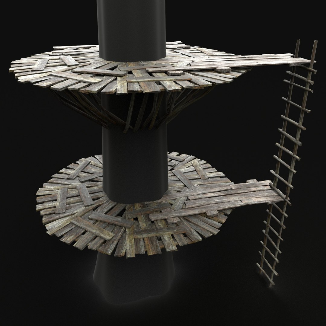 Tree Wooden Platform 3D Model - TurboSquid 1679008