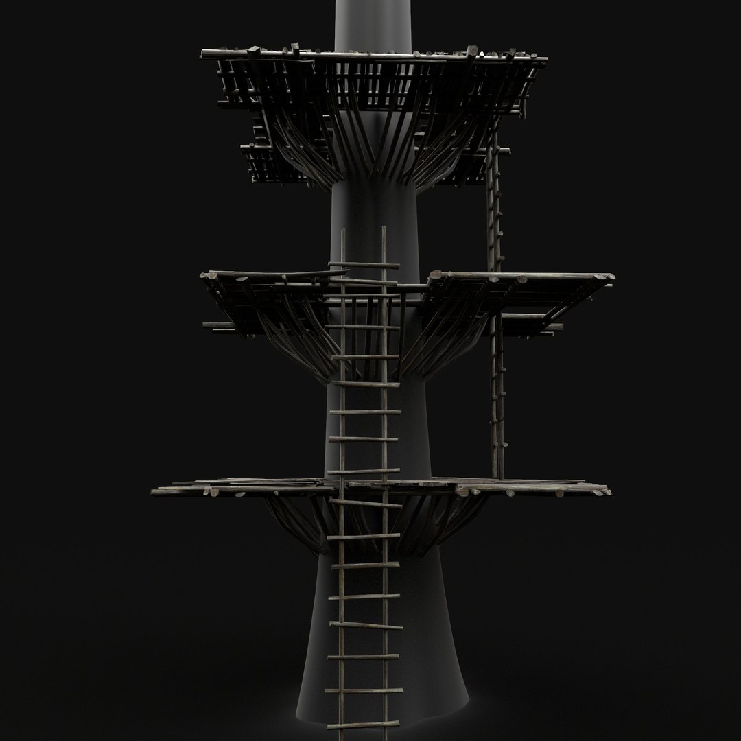 Tree Wooden Platform 3D Model - TurboSquid 1679008