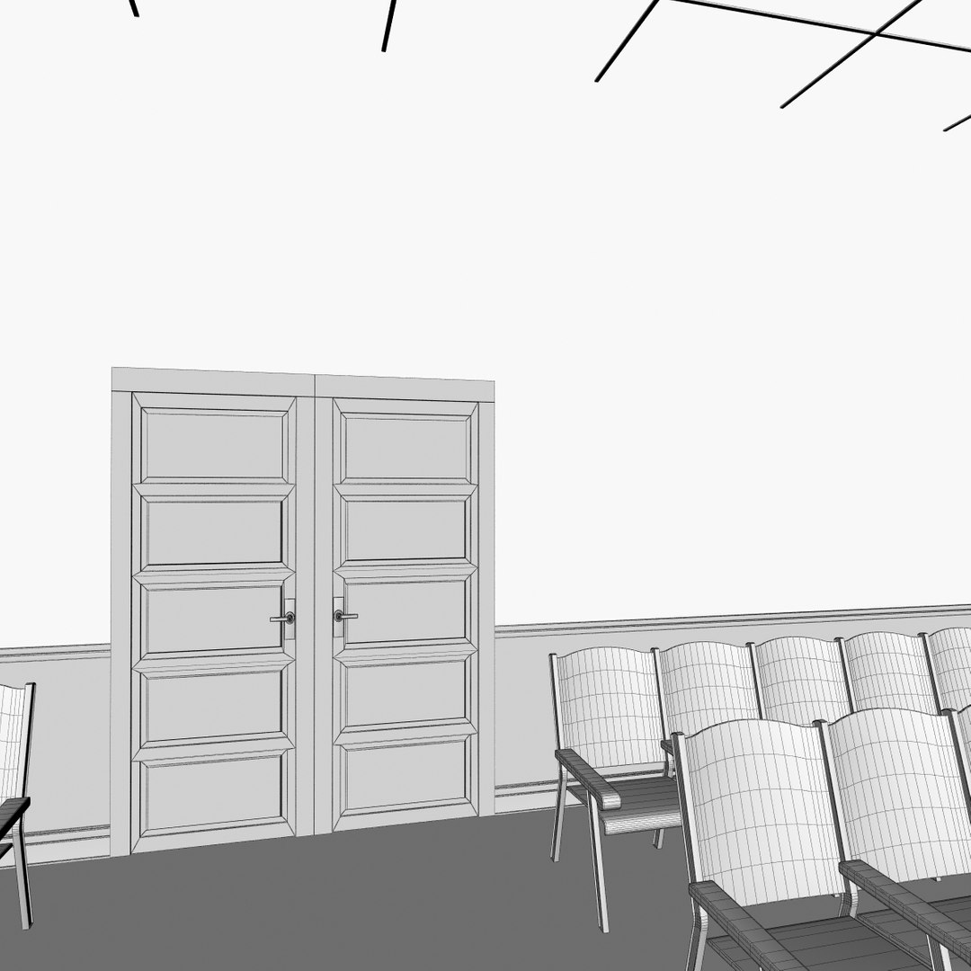 Courtroom Interior Court 3d Model