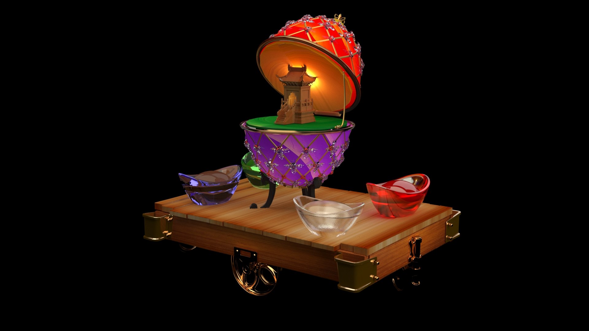 3D Model Faberge Egg - TurboSquid 2297576