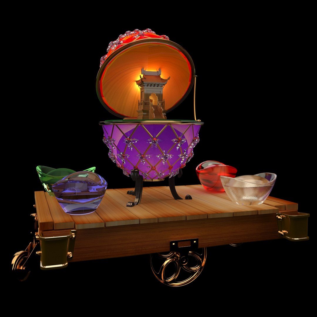 3D Model Faberge Egg - TurboSquid 2297576