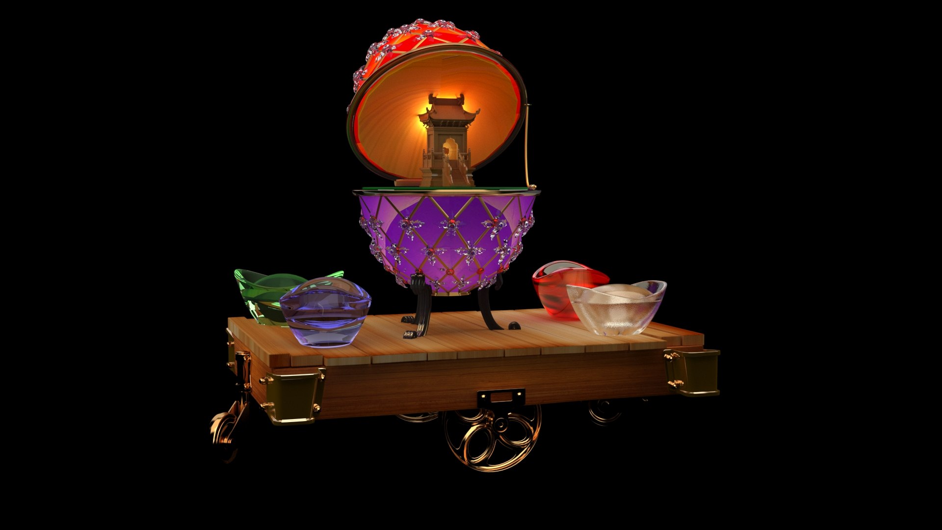 3D Model Faberge Egg - TurboSquid 2297576