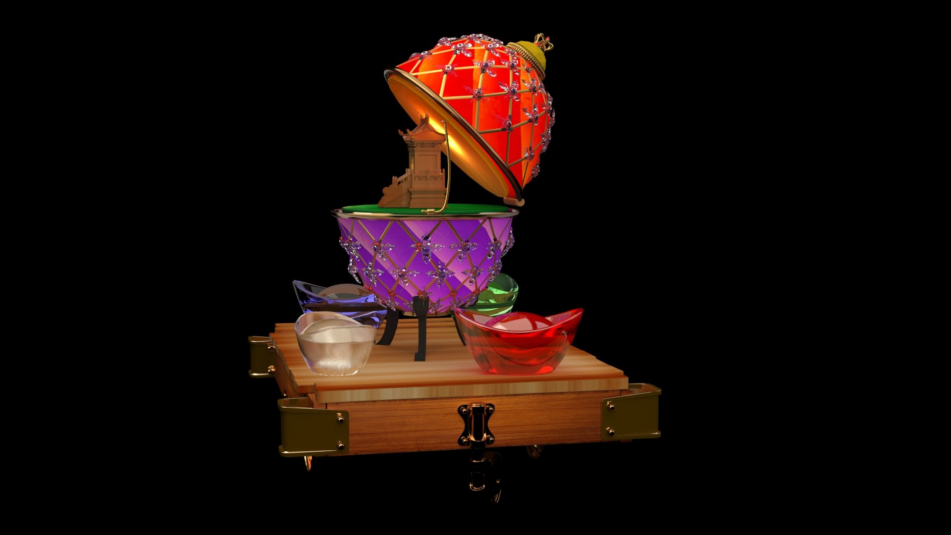 3D Model Faberge Egg - TurboSquid 2297576