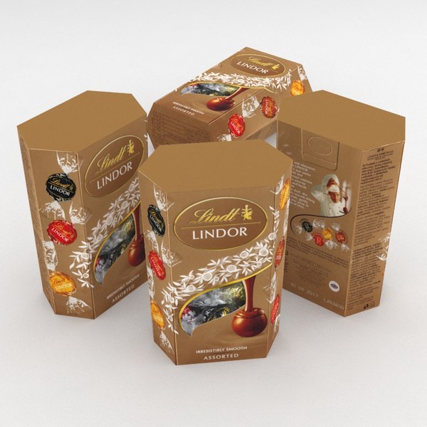 modelo 3d Lindt Lindor Surtido Cornet Box 200g - TurboSquid 1156135