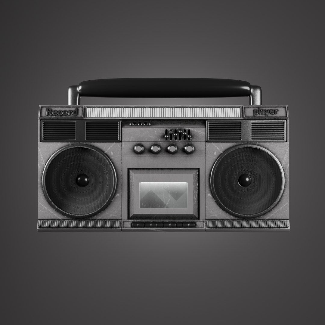 3D Boombox Record Player Model - TurboSquid 2243798