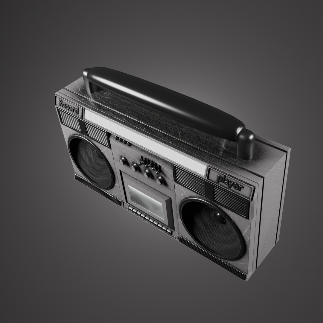 3D Boombox Record Player Model - TurboSquid 2243798
