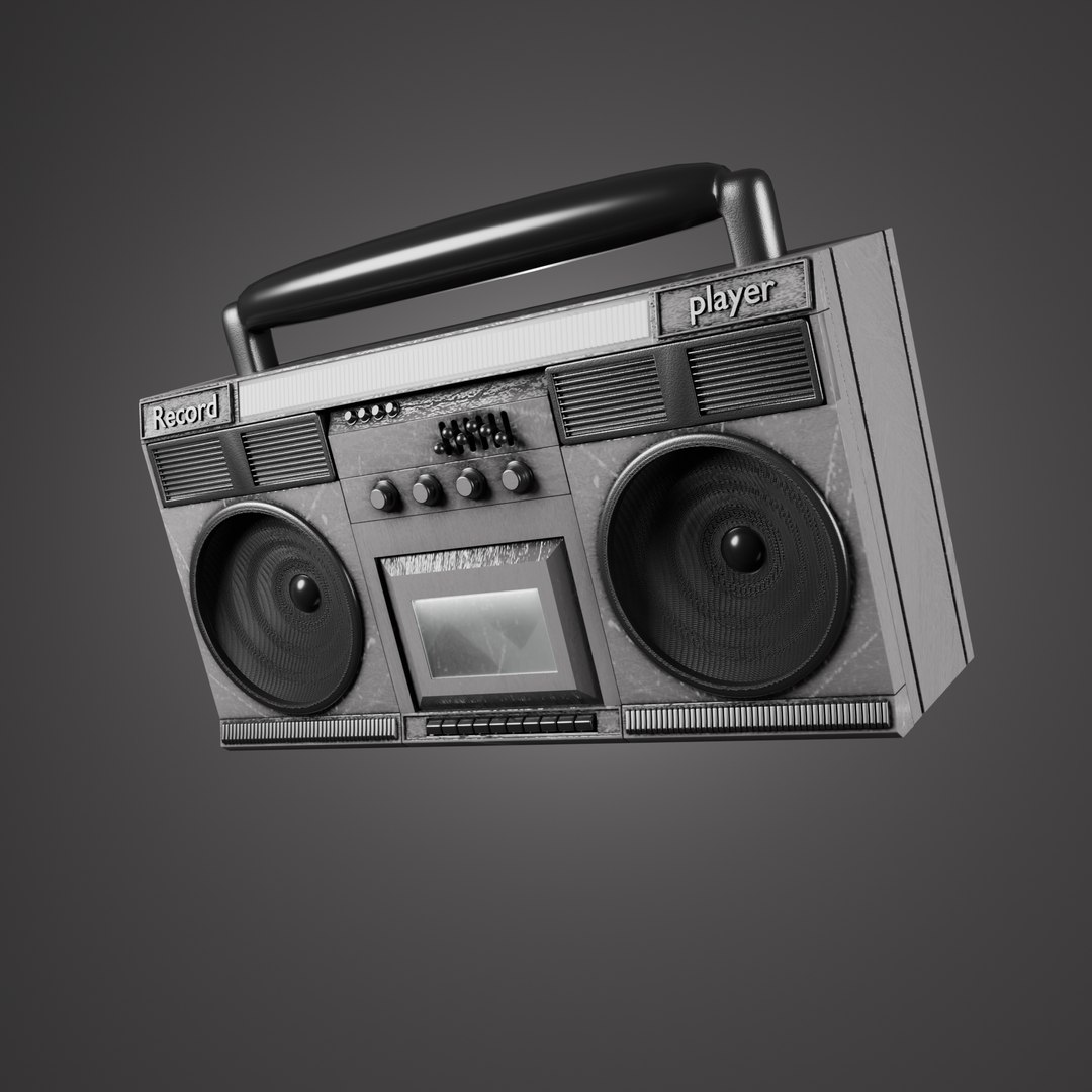 3D Boombox Record Player Model - TurboSquid 2243798