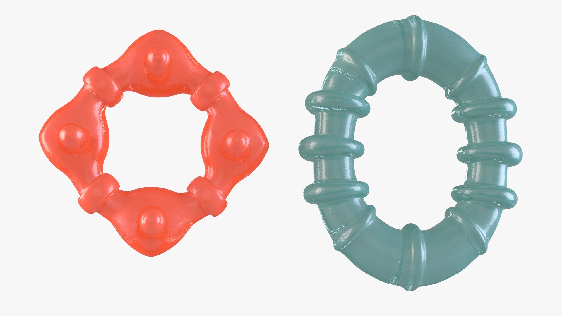 Teething Rings 3D Model - TurboSquid 1908187
