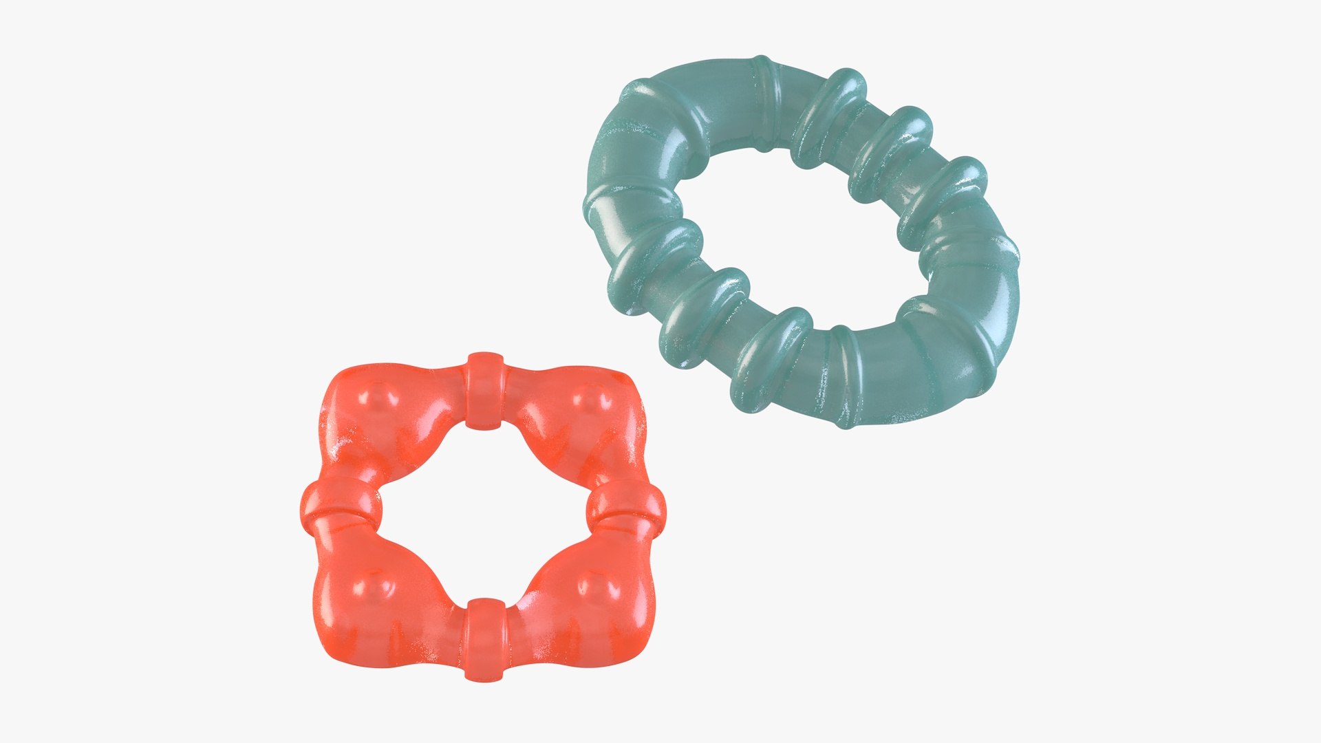 Teething Rings 3D Model - TurboSquid 1908187