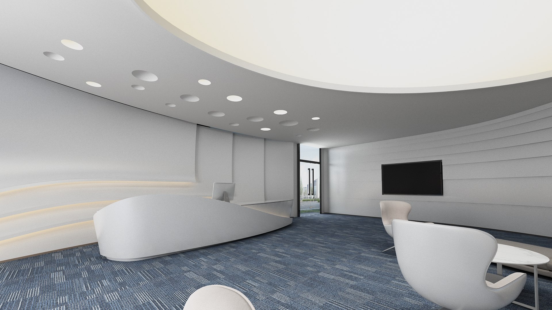 3D Model Lobby Reception 11 - TurboSquid 2205817