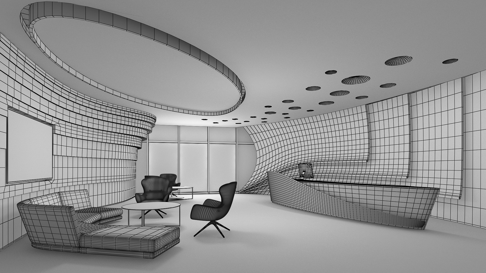 3D Model Lobby Reception 11 - TurboSquid 2205817