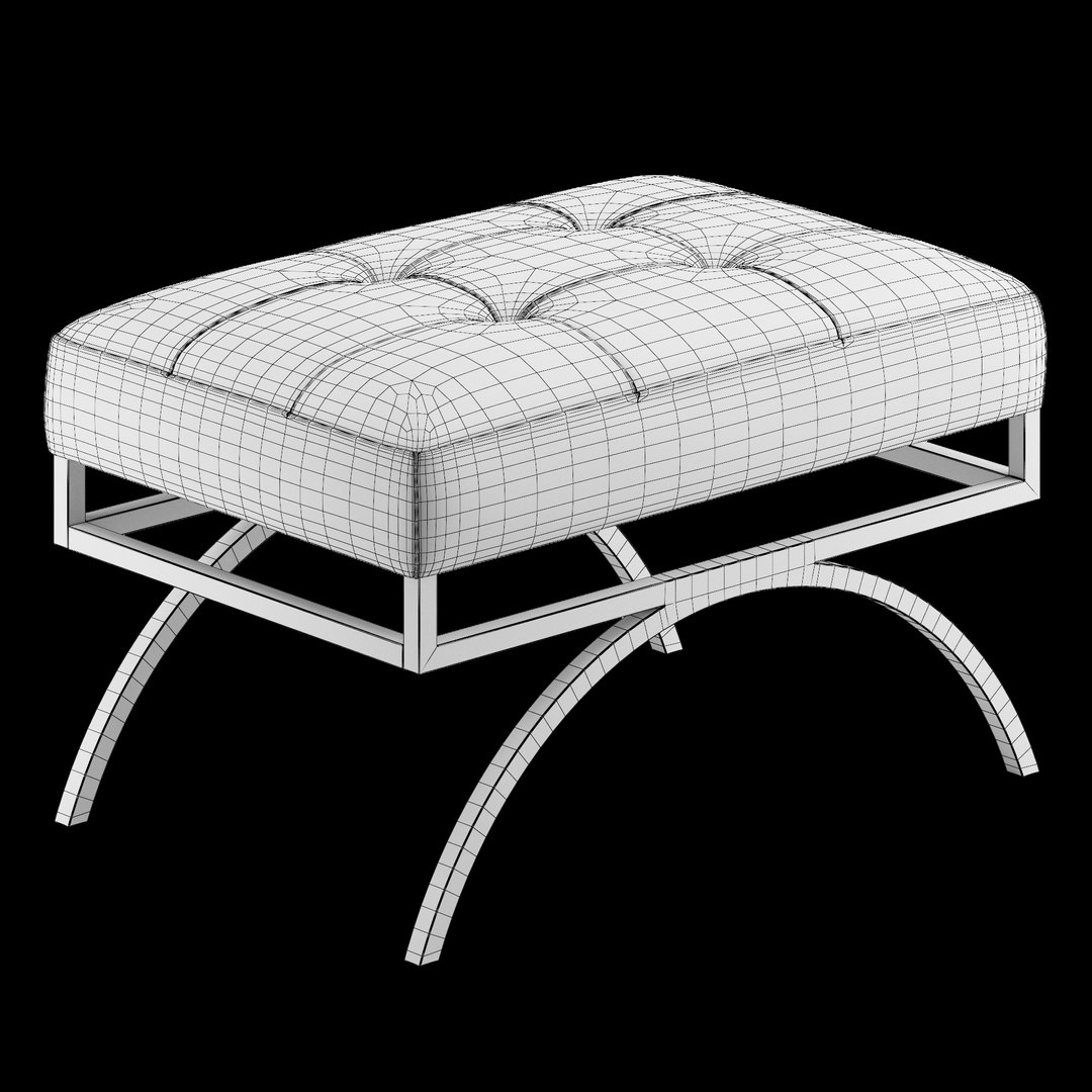 3D Baker Arc Bench By Barbara Barry Model - TurboSquid 1726897