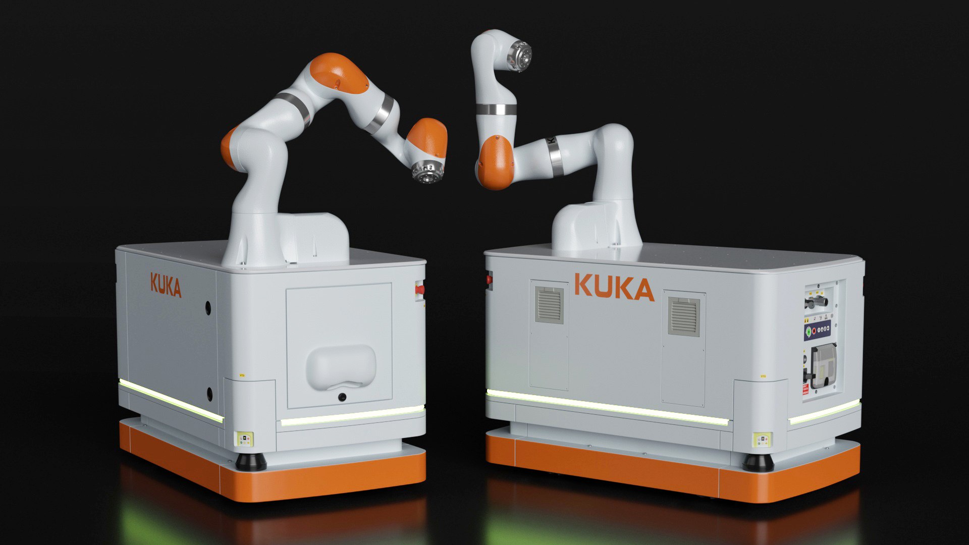 3D Mobile Robot KUKA KMR Iiwa Rigged For Maya Model - TurboSquid 2297270
