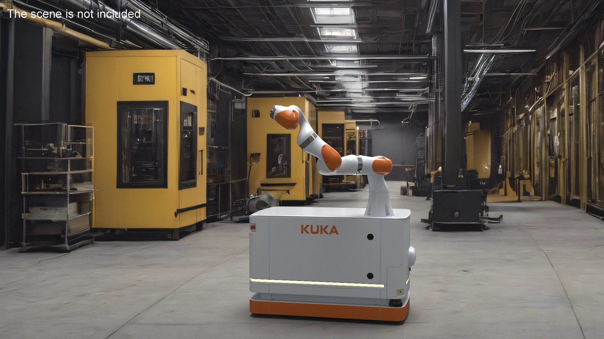 3D Mobile Robot KUKA KMR Iiwa Rigged For Maya Model - TurboSquid 2297270